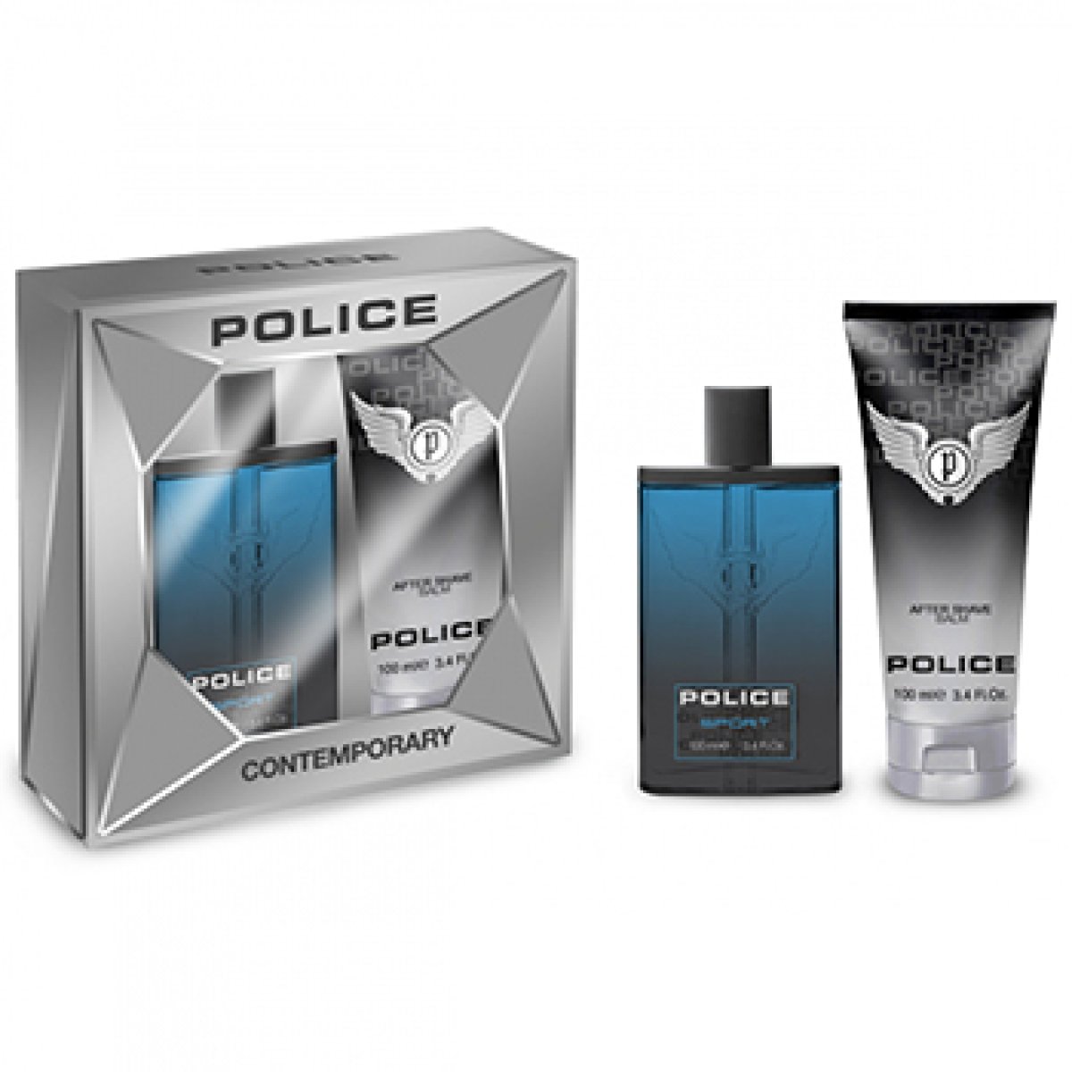 Police - Sport - férfi, 100 ml eau de toilette + 100 ml after shave balzsam